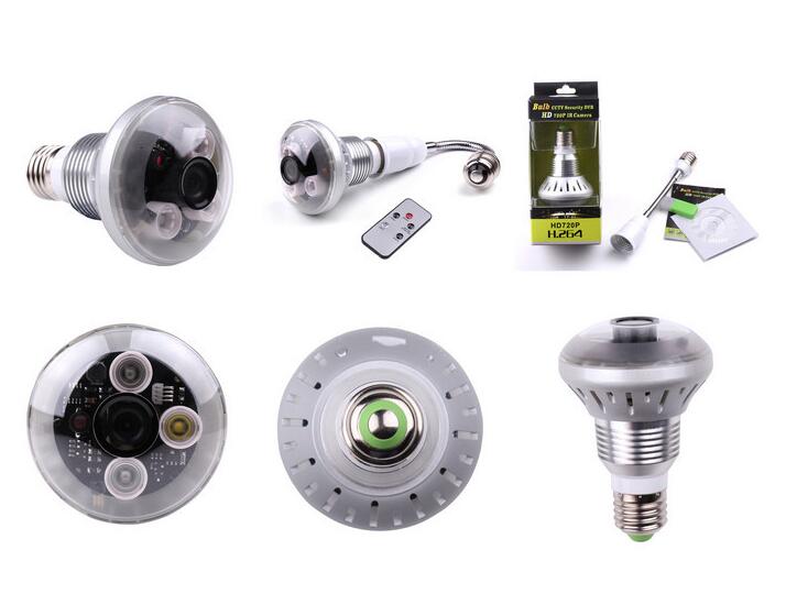 CCTV Security DVR Camera INVISIBLE light mini camera light bulb ...