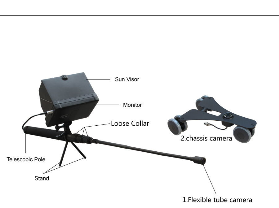 Vehicle Inspection Camera System H2D-300 with long cable