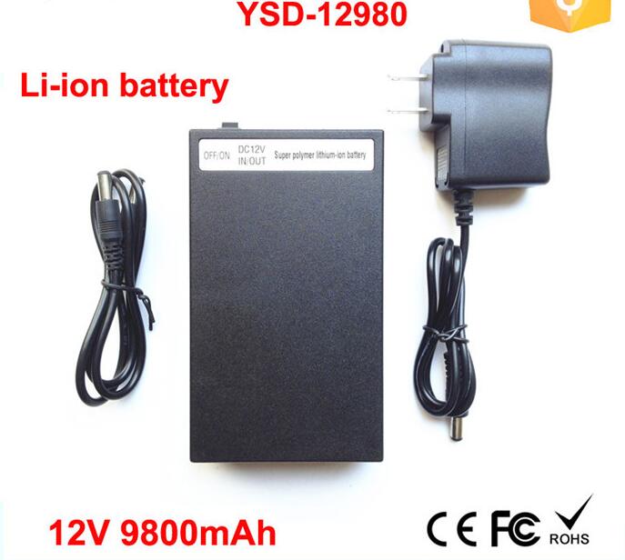 supply YSD-12980 9800mAh 12 Volt polymer lithium li-ion battery 12v 9ah