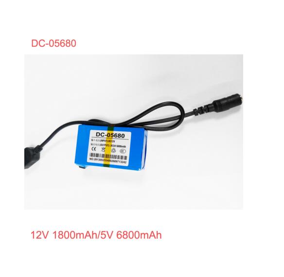 rechargeable 5v li ion polymer battery 12V output,USB 5V output dc-05680